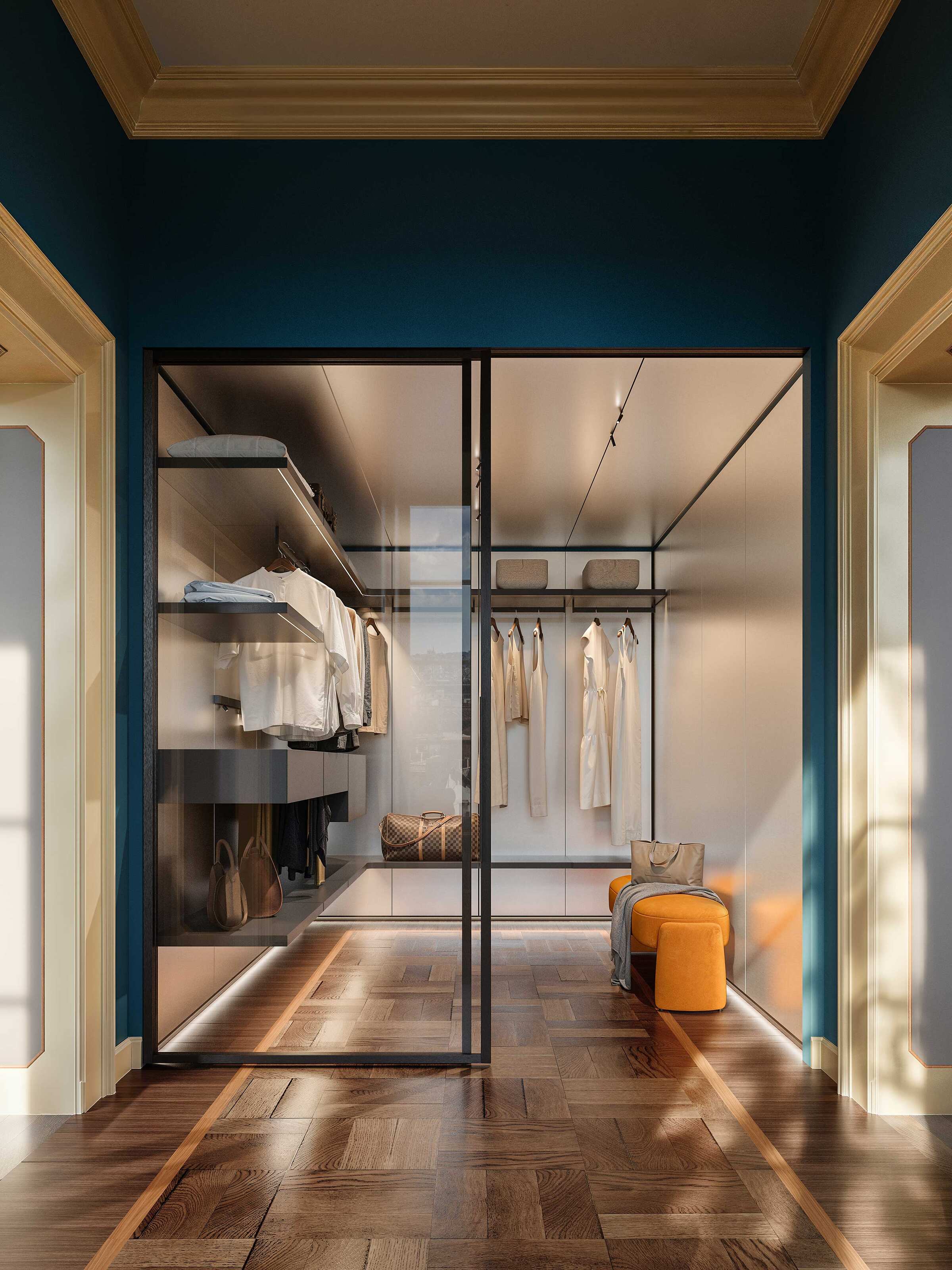 Mikal Harrsen’s Ghost Wall – WW - Italian design walk-in wardrobe