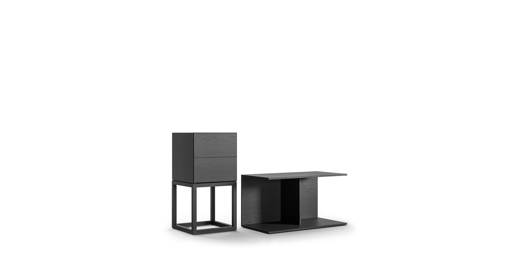 Note Night Bedside table set by Piero Lissoni | Cassina